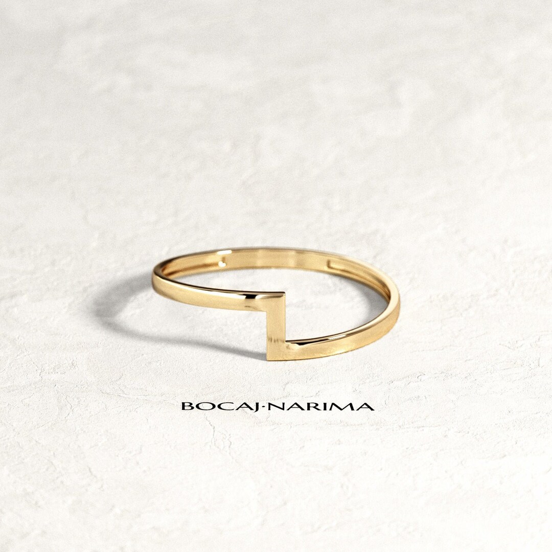 Solid Gold Ring / 14K Gold Ring / Minimalist Ring / Simple Ring ...