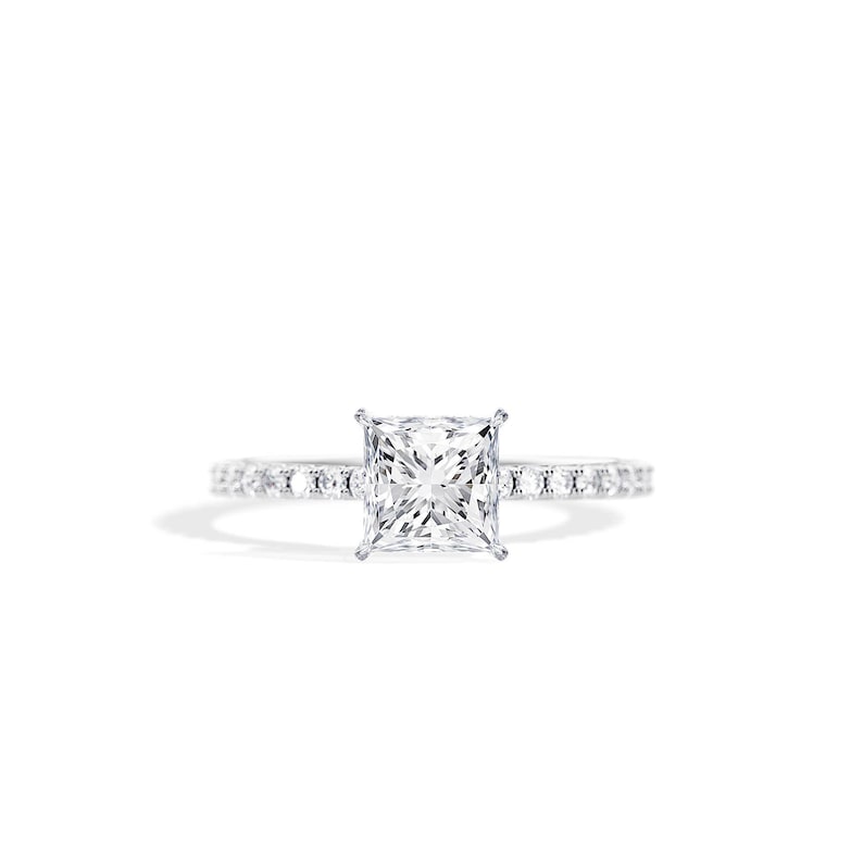1.5 CT Princess Cut Diamond Engagement Ring / Lab Grown - Etsy