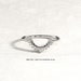 Nesting Wedding Band / Pear and Round Diamonds / Diamond Curved Wedding ...