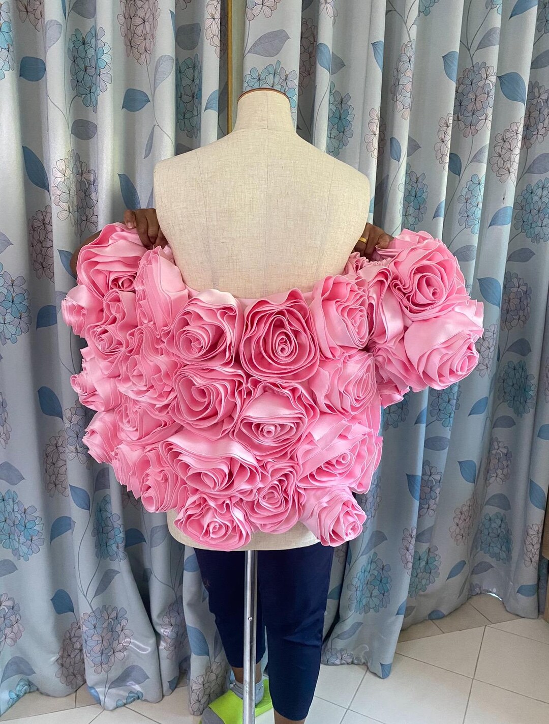 Custom Pink 3d Flower Cape,personalized Cape for Women,elegant Wedding ...
