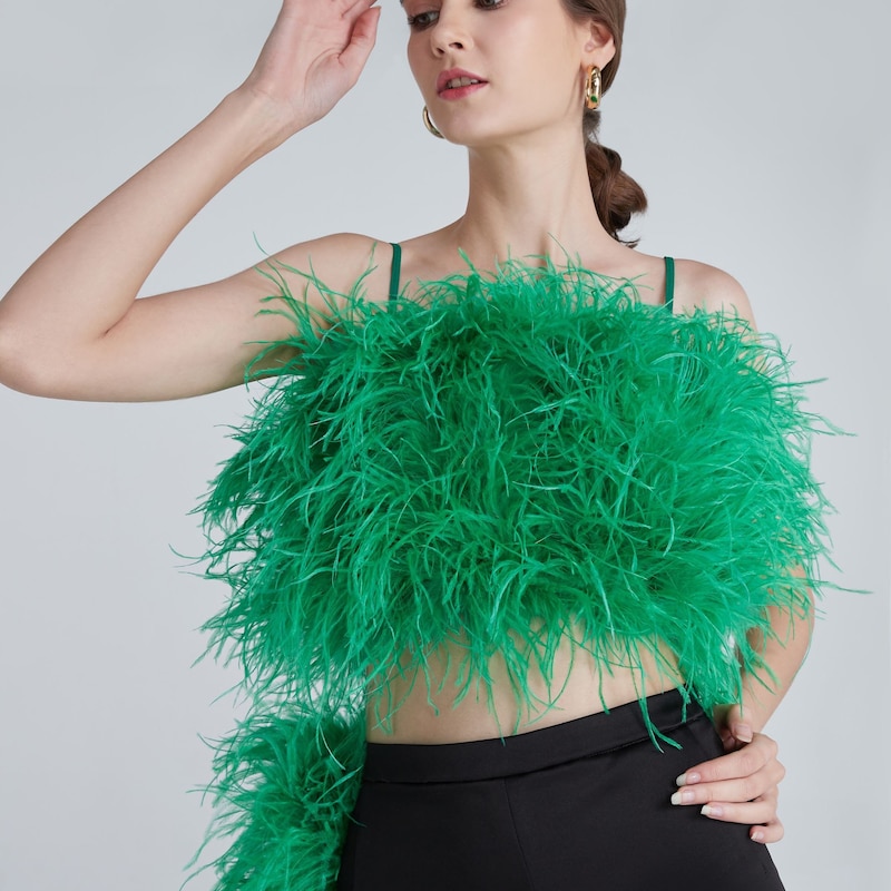 Feather Crop Top - Etsy