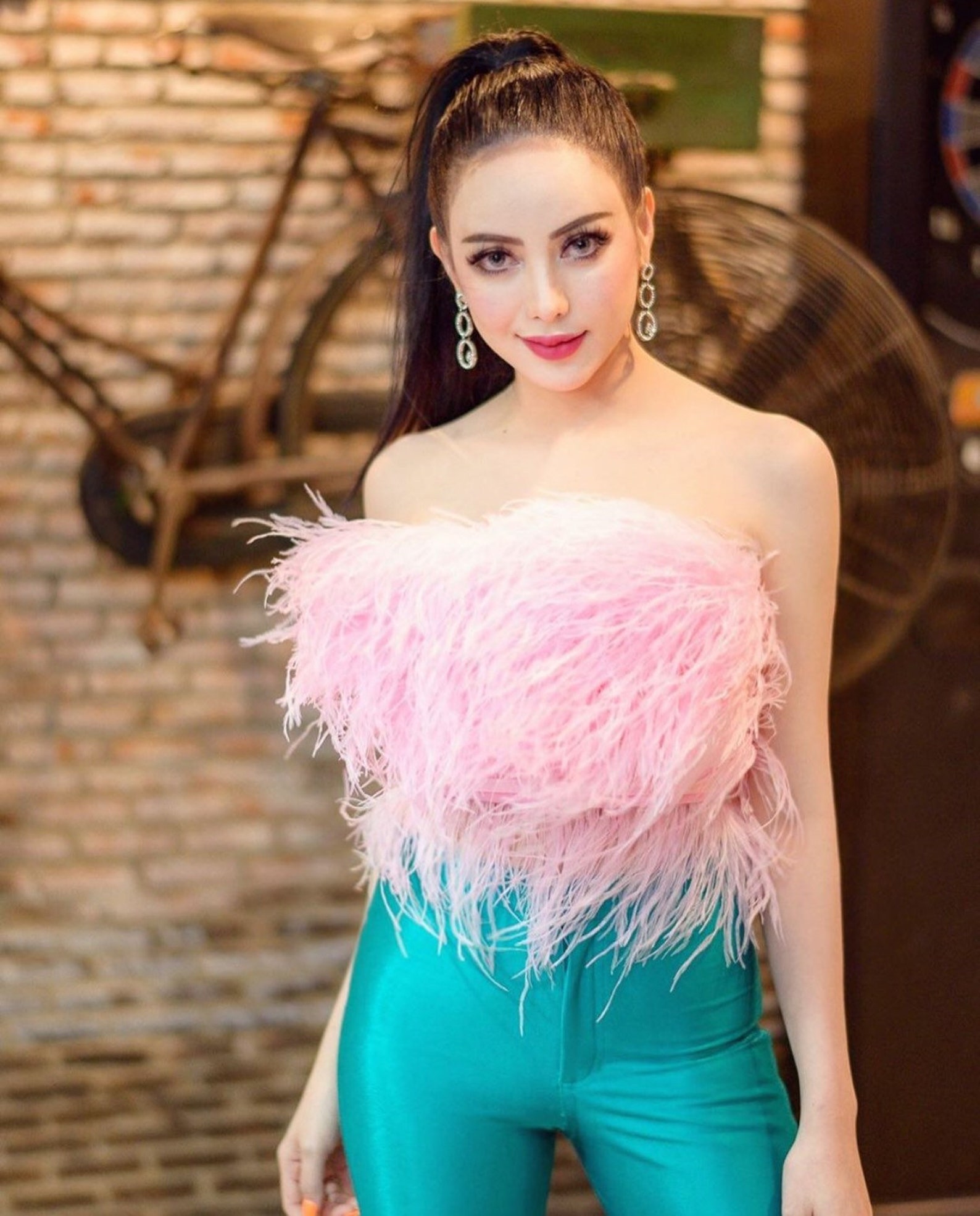 Sginstar Gina Unicorn Sweet Pink Feather Top for Women - Etsy