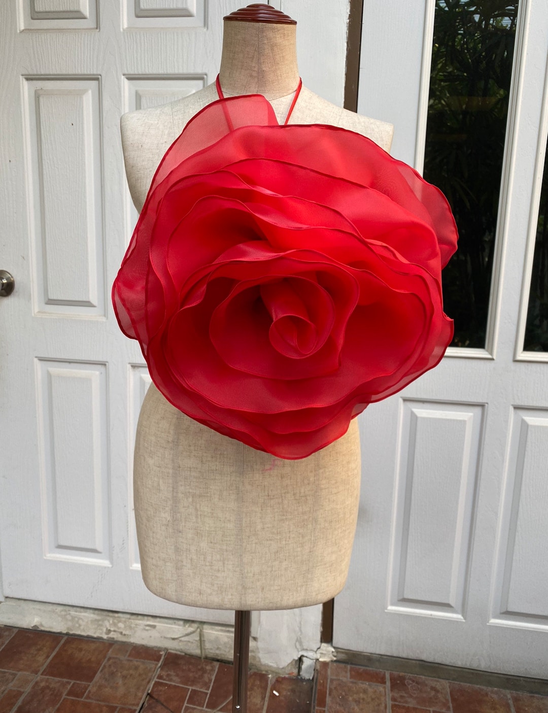 Red Jumbo Rose Top for Women,bridal Separates Top,holiday Dress,plus ...