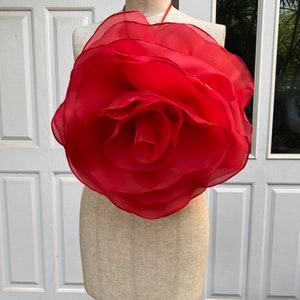 Red Jumbo Rose Top for Womenbridal Separates Topholiday - Etsy