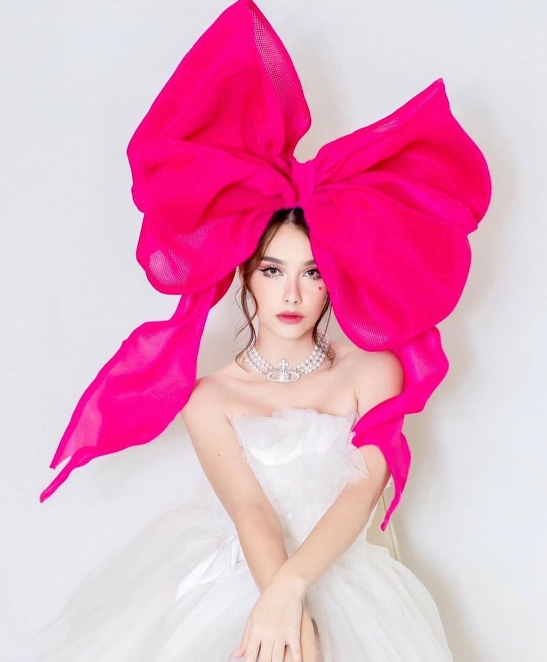 Jumbo Hot Pink Bow Headbandhalloween Headbandwedding Hair - Etsy