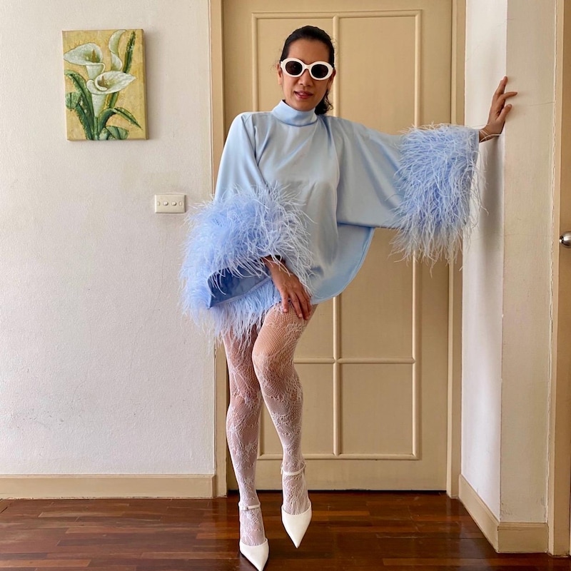 White Kaftan High Neck - Etsy