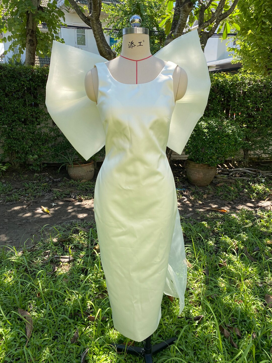 Kate Ivory Big Bow Midi Dress,tea Length Wedding Dress,unique Wedding ...