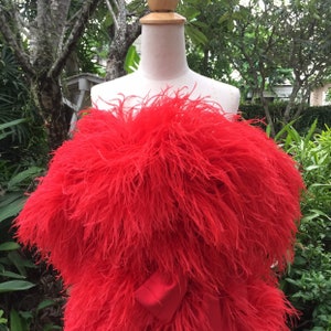 Christina Red off the Shoulder Feather Mini Dress,wedding Dress,plus ...