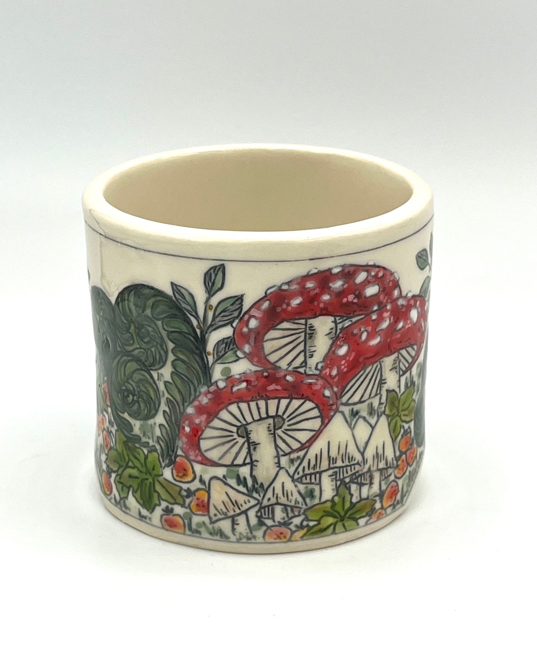 Handmade Planter, Hand Painted Pottery Succulents Pot, Fine Art ...