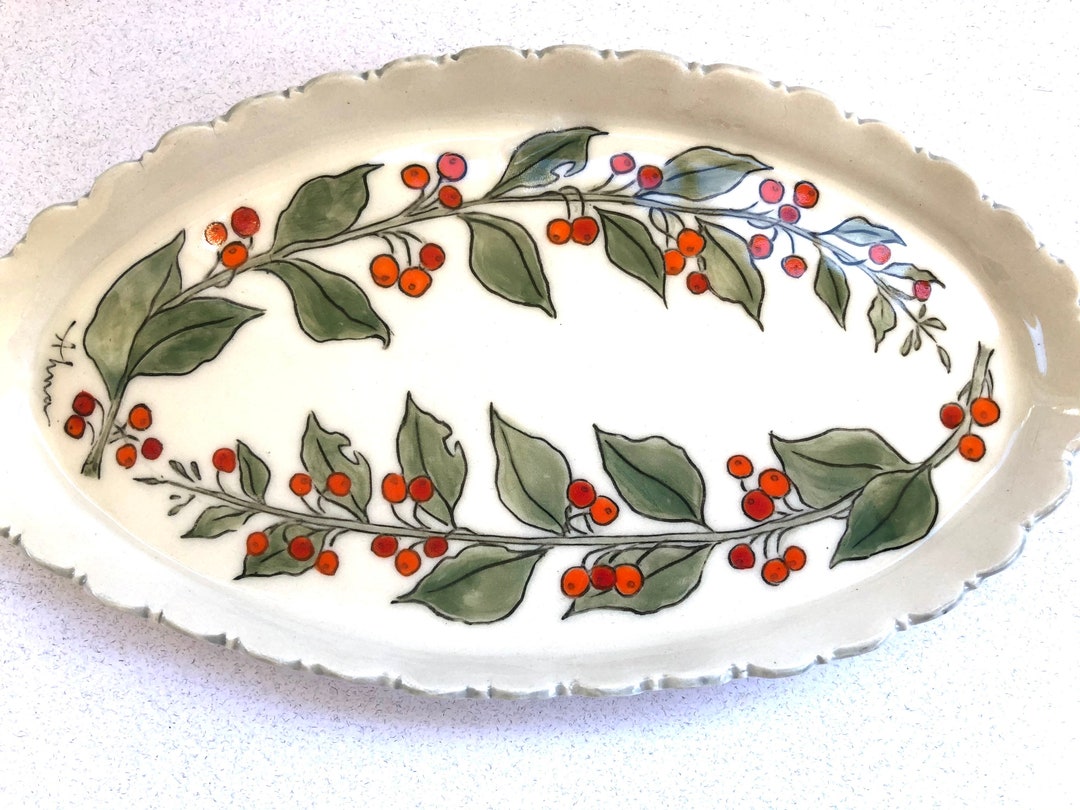 Handmade Spoon Rest Hand Painted Trinket Dish Hand Sculpted - Etsy