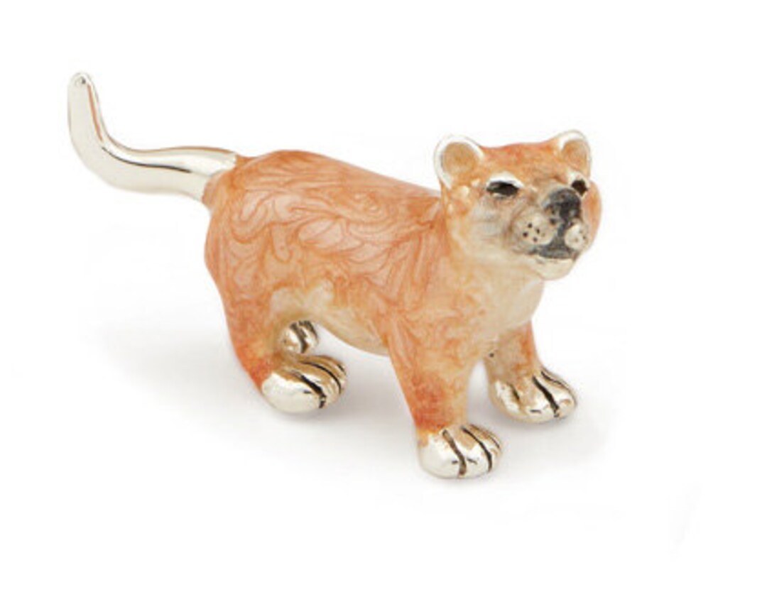 Handmade Solid Silver & Lioness Cub Ornament - Etsy