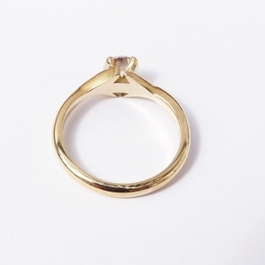 Second Hand (2011) 18ct Gold Solitaire Diamond (0.62cts) Ring - Etsy