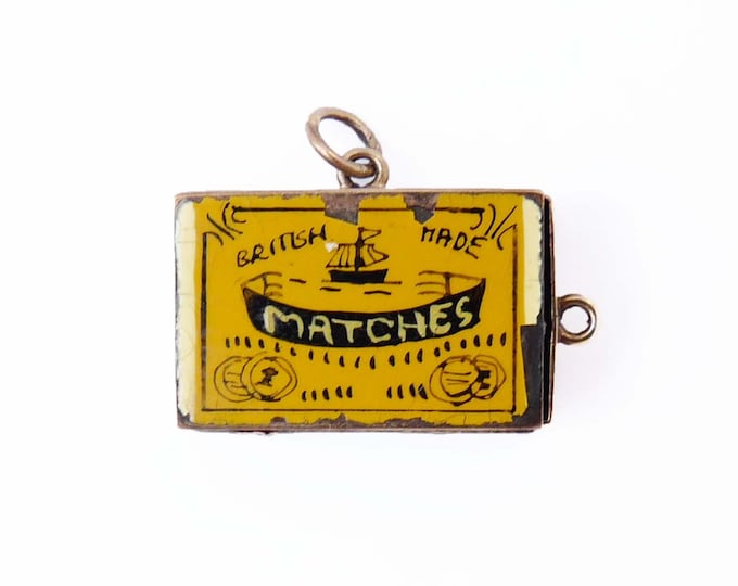 Second Hand 1959 9ct Gold Match Box Charm - Etsy