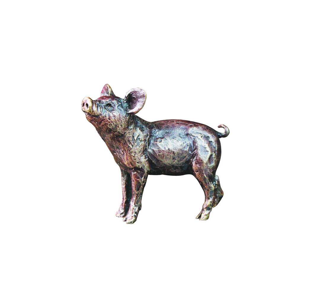 Handmade Bronze Pig Ornament - Etsy