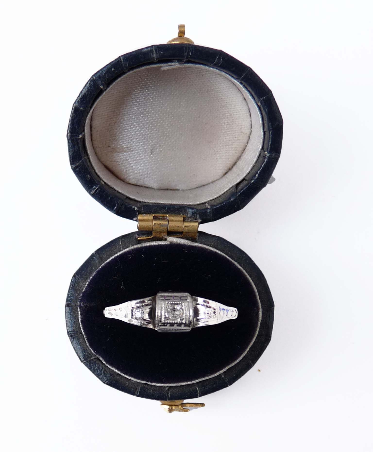 Second Hand Art Deco 1930s Three Stone Diamond Ring - Etsy