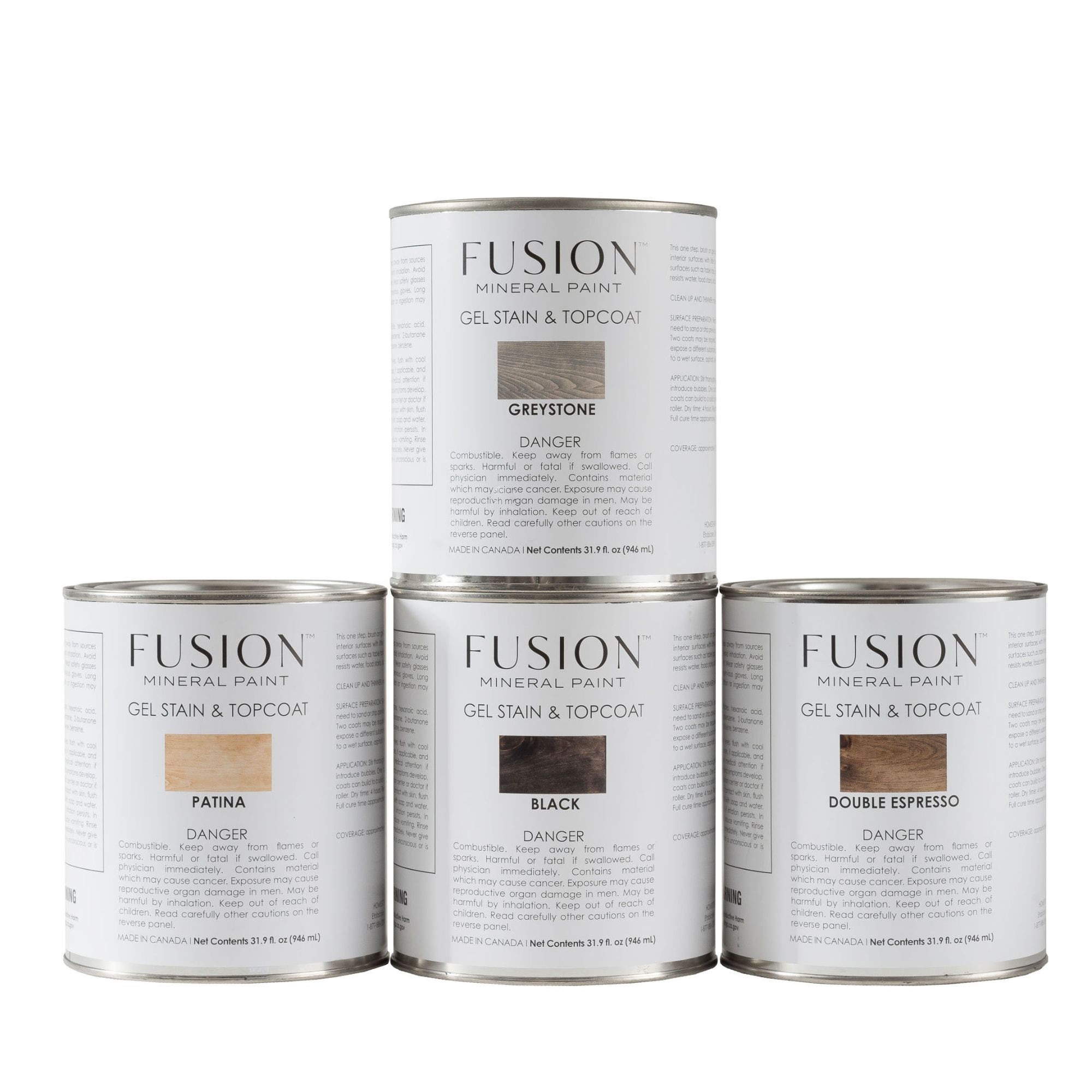 Fusion Gel Stain & Topcoat - 946 Ml - 4 Colours - Etsy Canada