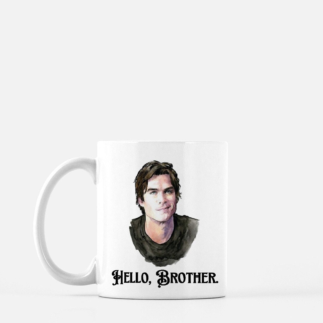 Vampire Diaries Hello Brother Damon Salvatore Stefan - Etsy