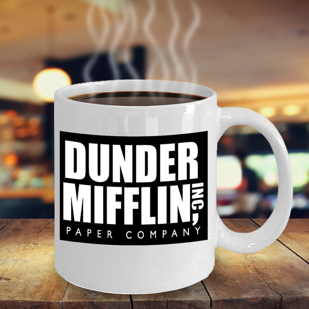 Dunder Mifflin Paper Company the Office Mug-michael Scott, Dwight, Jim ...