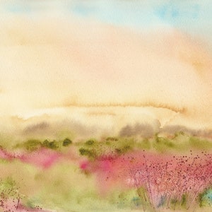 Abstract Watercolor Painting. Spring. Digital Download. Printable Wall ...