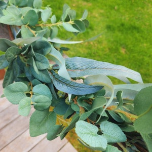 150cm Australian Bush Christmas Garland Eucalyptus Gum Leaf & Mixed ...