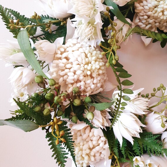 Home & Living Wreaths Table Decor Blushing Bride Proteas and Bush ...