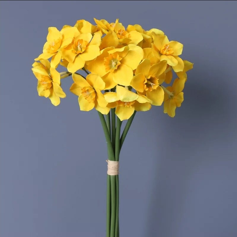 Yellow Daffodil Bunch Bouquet Flower Posy Decoration Home | Etsy