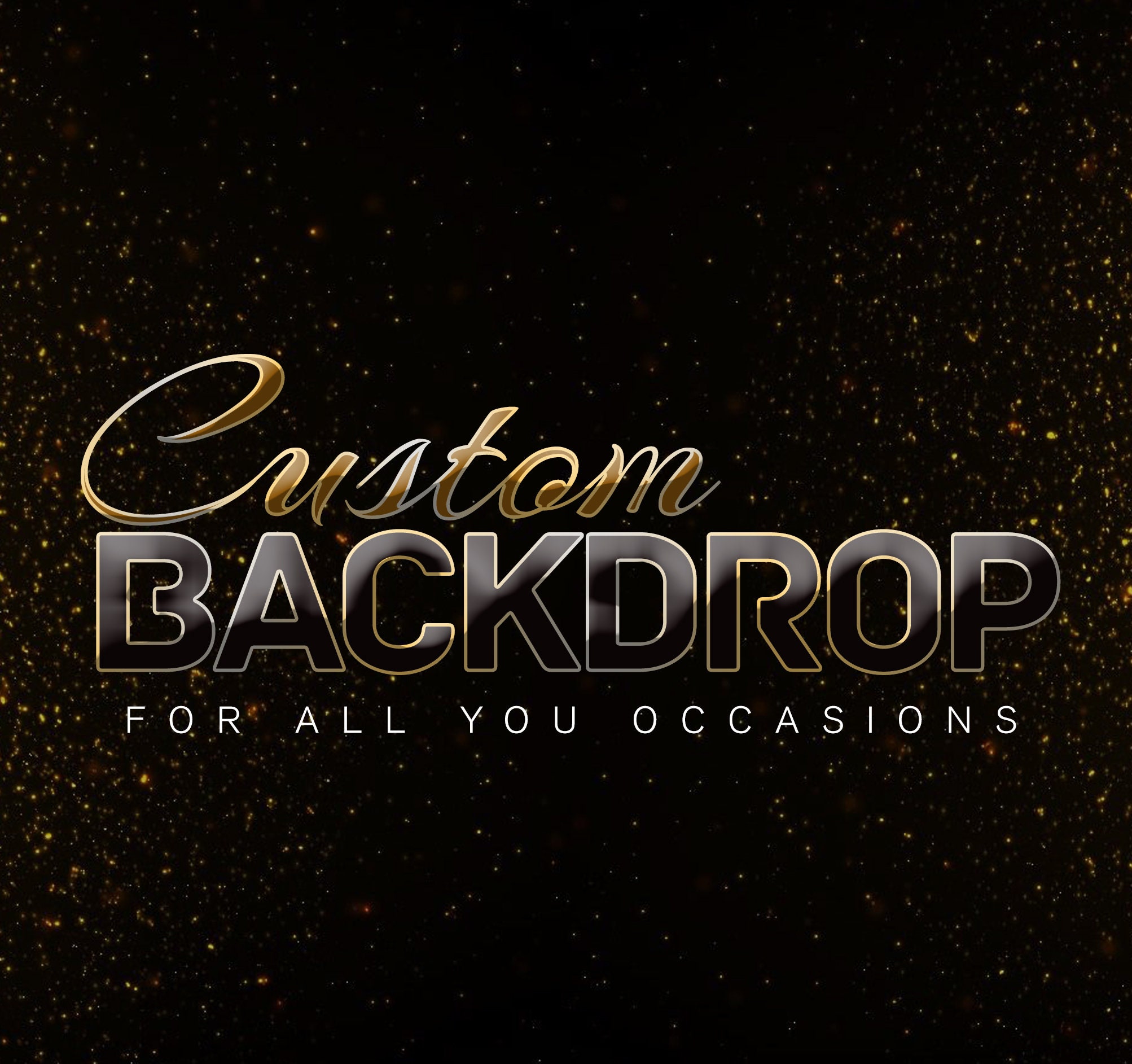 Event Backdrop for All Occasions, Print or Design and Print Options ...