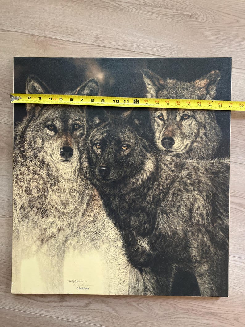 Judy Larson Wolves Limited Edition Print on Canvas Numbered 208 Out of ...