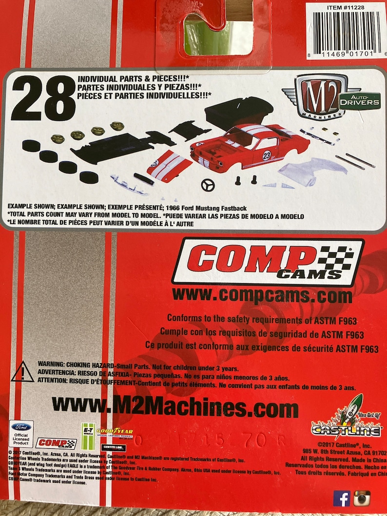 M2 Machines 1966 Ford Mustang Fastback 2+2 289-limited Edition 1/64 ...