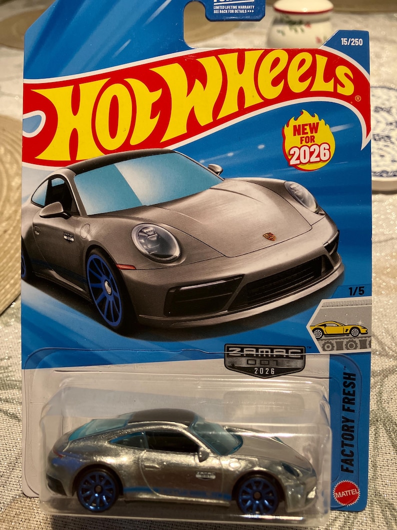 Hot Wheels ZAMAC 2026 Porsche 911 Carrera T-1/64 Diecast Car - Etsy