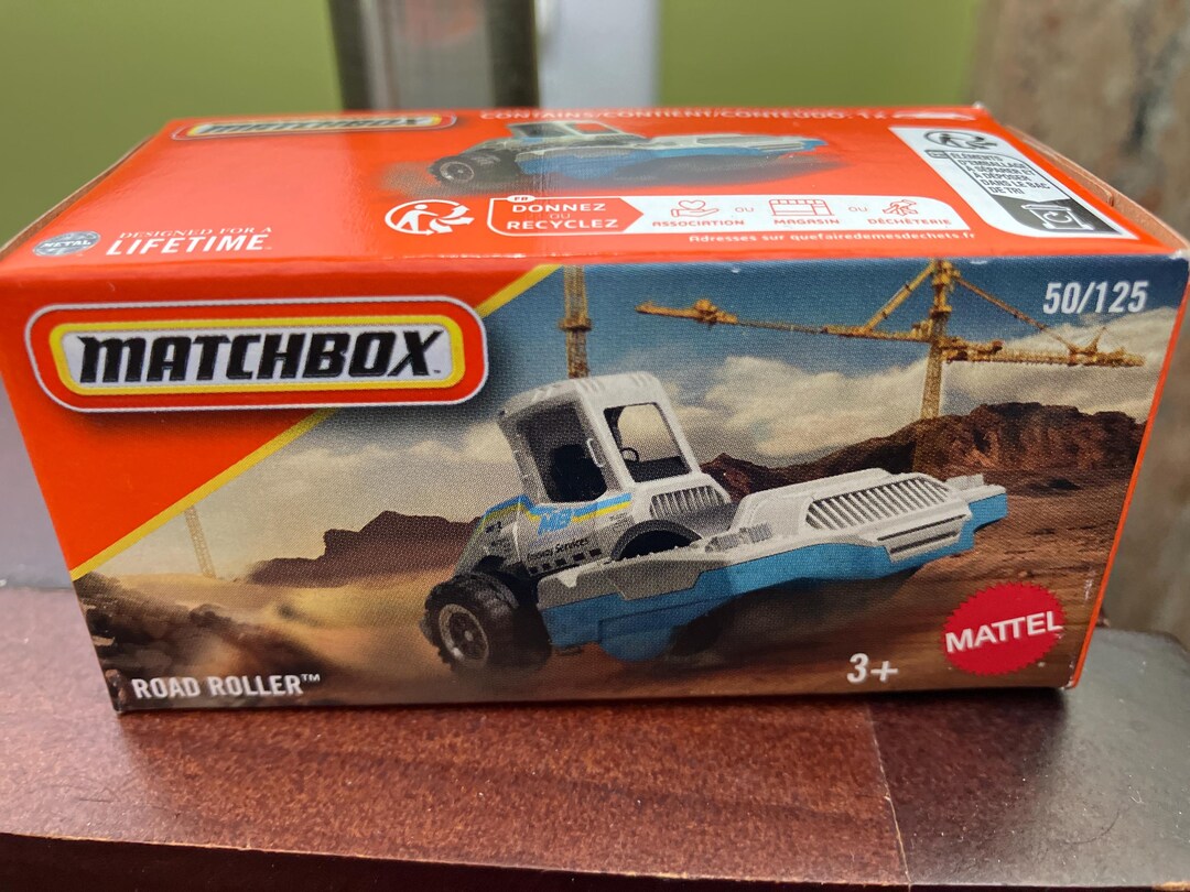 Matchbox Road Roller -1/64 Diecast Car - Etsy