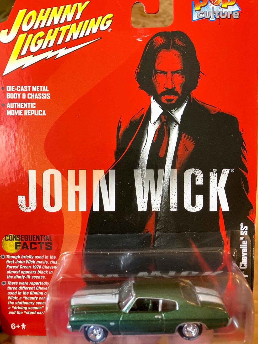 Johnny Lightning 1970 Chevy Chevelle SS John Wick diecast Car 1/64 Scale - Etsy