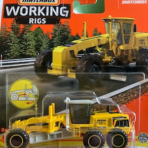 Matchbox Working Rigs -MBX Road Grader 1/64 Diecast Truck - Etsy