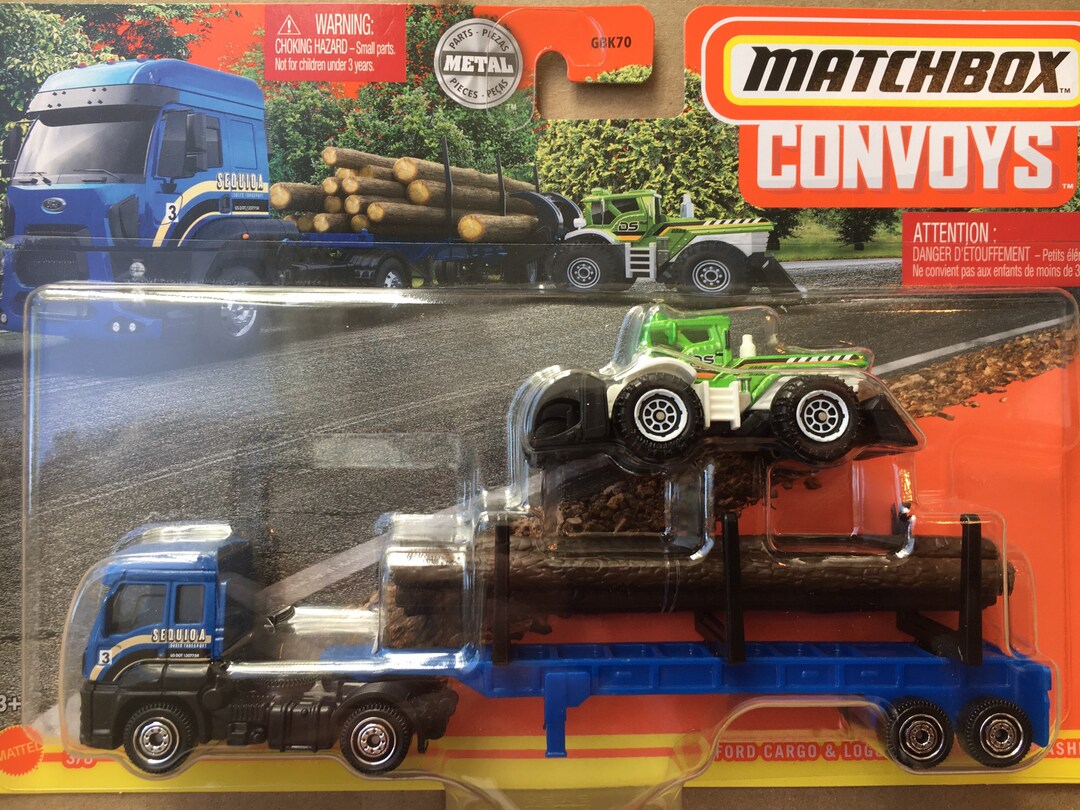 Matchbox Convoys Ford Cargo Logger Bed and Dirt Smasher-1/64 Diecast ...