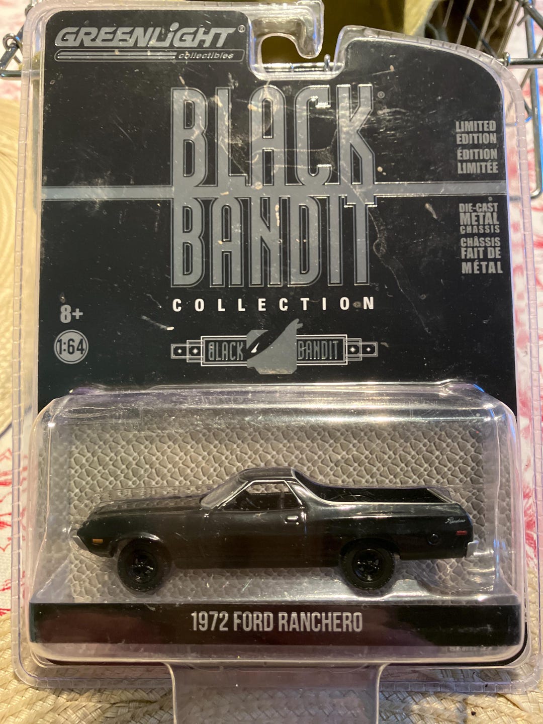 Greenlight 1972 Ford Ranchero Black Bandit -1/64 Metal Diecast Car ...