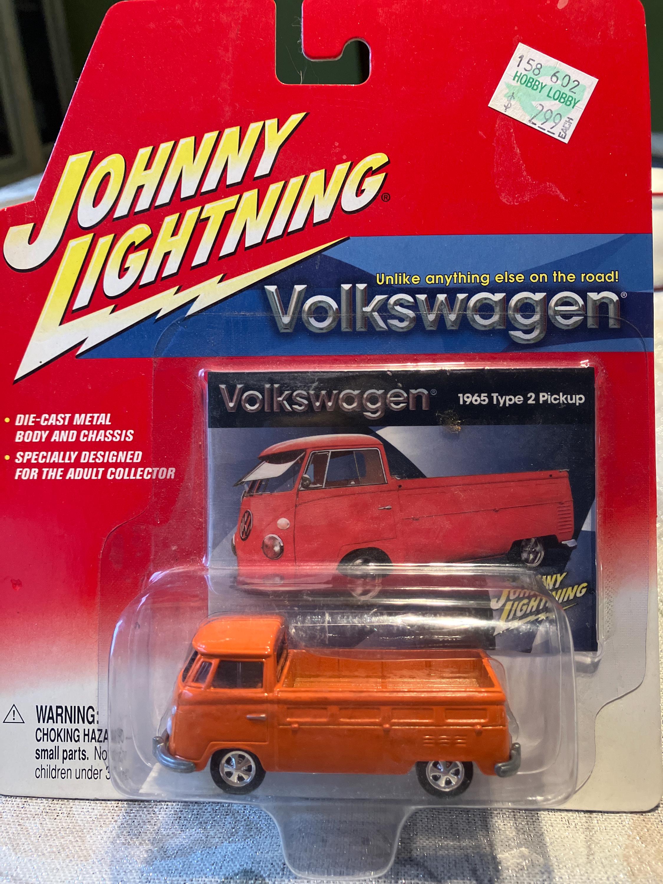 Johnny Lightning 1965 Volkswagen Type 2 Pickup !-1/64 Diecast Car - Etsy