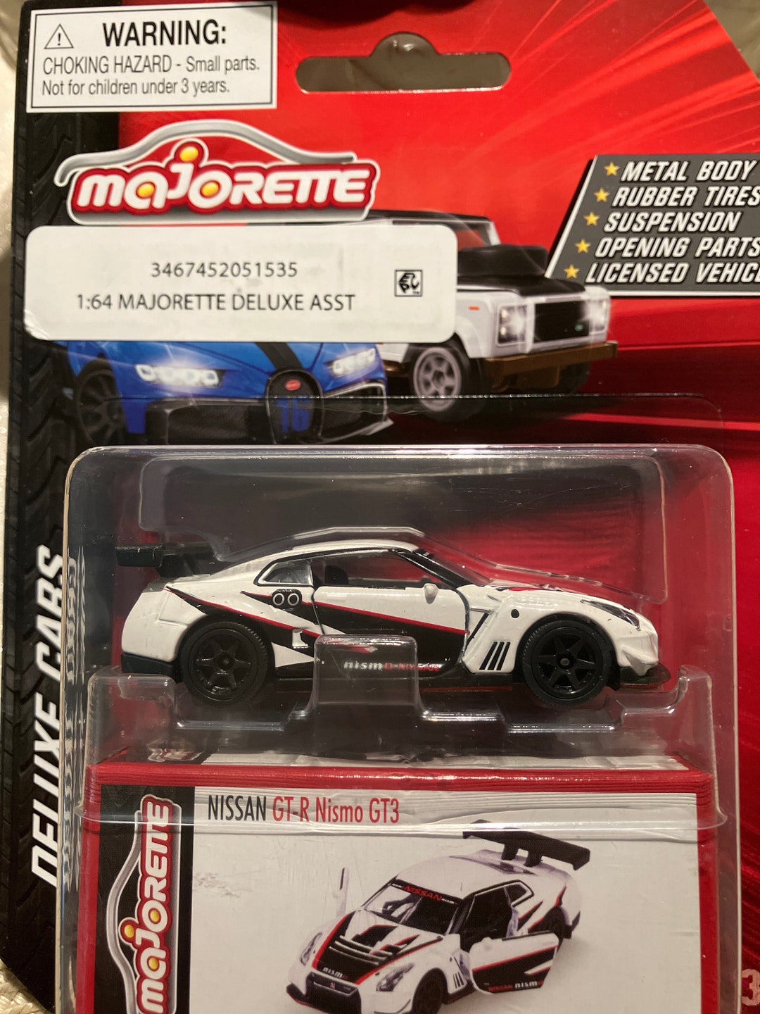 Majorette Nissan GT-R Nismo GT-3-1/64 Diecast Car - Etsy
