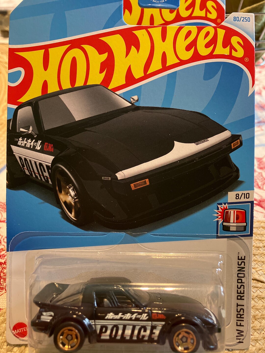 Hotwheels Mazda RX7 Police -1/64 Diecast Car - Etsy