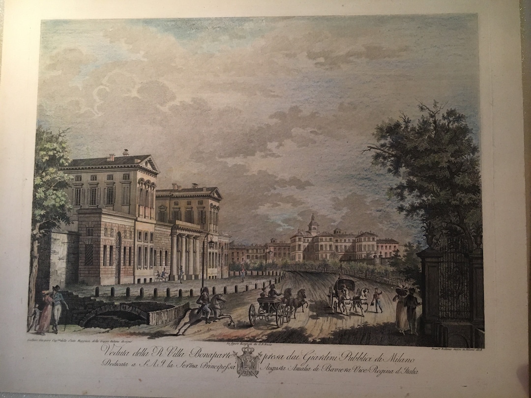 Vintage Italian Etching Print in Great Condition - Etsy