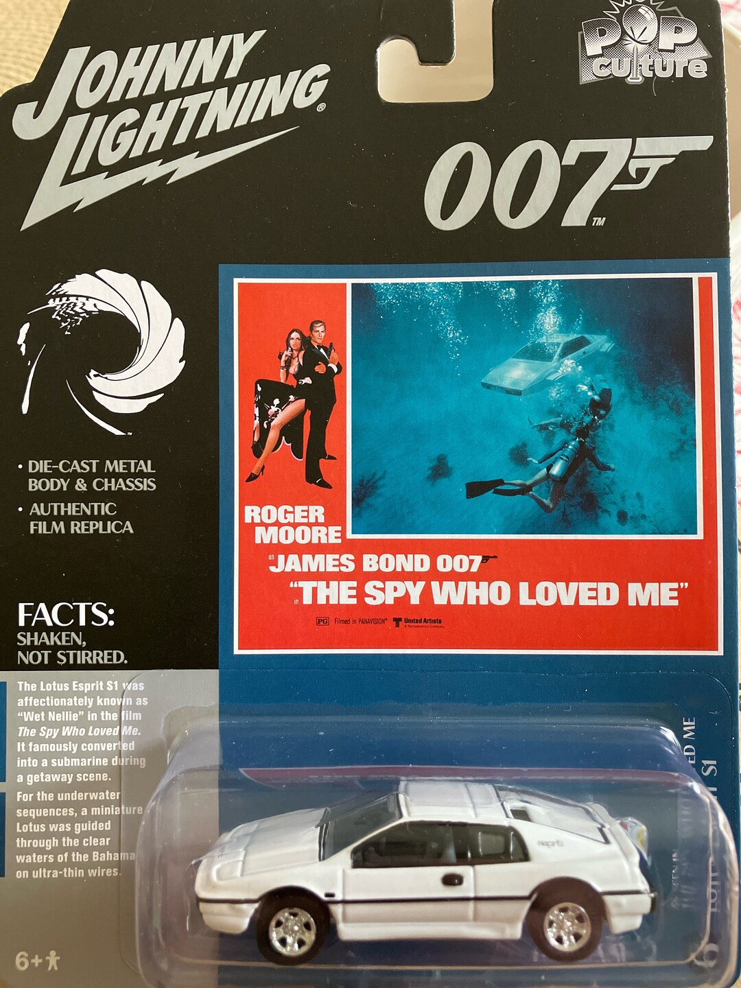 Johnny Lightning 007 James Bond- Lotus Esprit S1-diecast Car 1/64 Scale ...