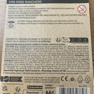 Matchbox 1970 Ford Ranchero 1/64 Diecast Car - Etsy