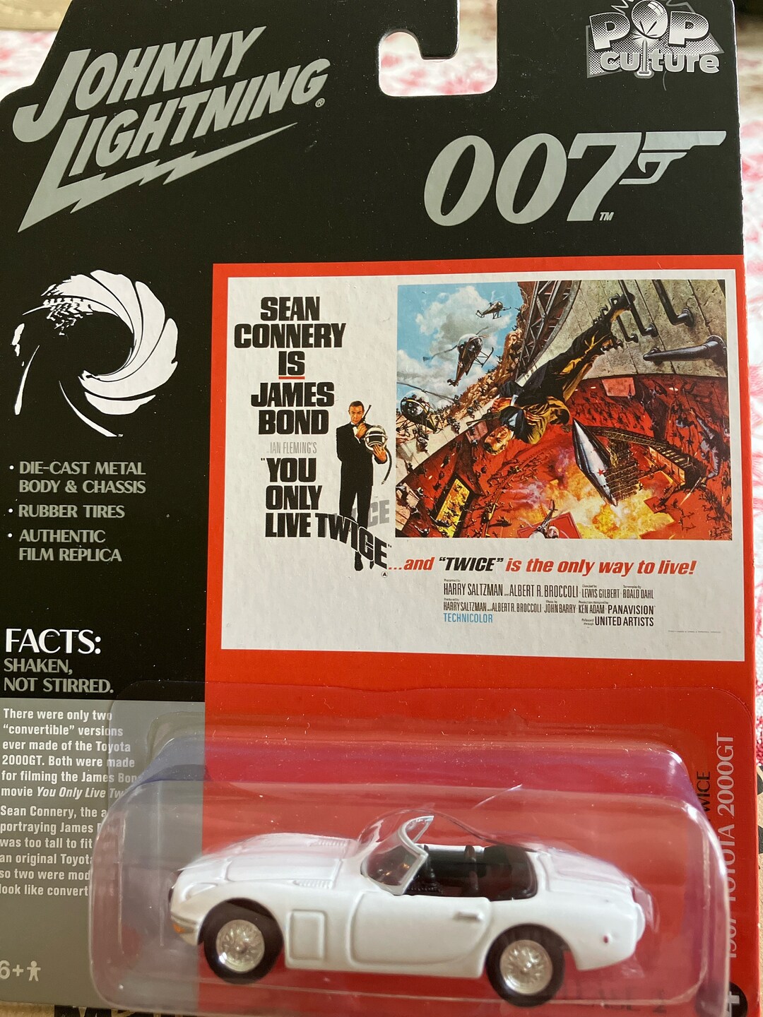 Johnny Lightning 007 James Bond- 1967 Toyota 2000 Gt-diecast Car 1/64 ...