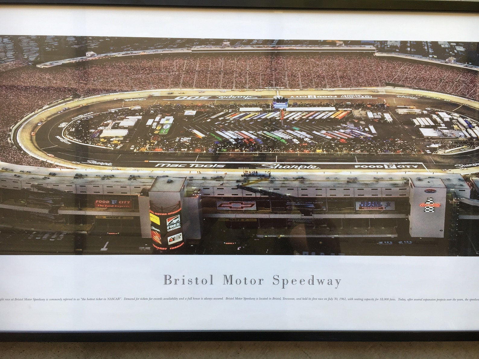 Bristol Motor Speedway-large 40x14inches panoramic poster in | Etsy