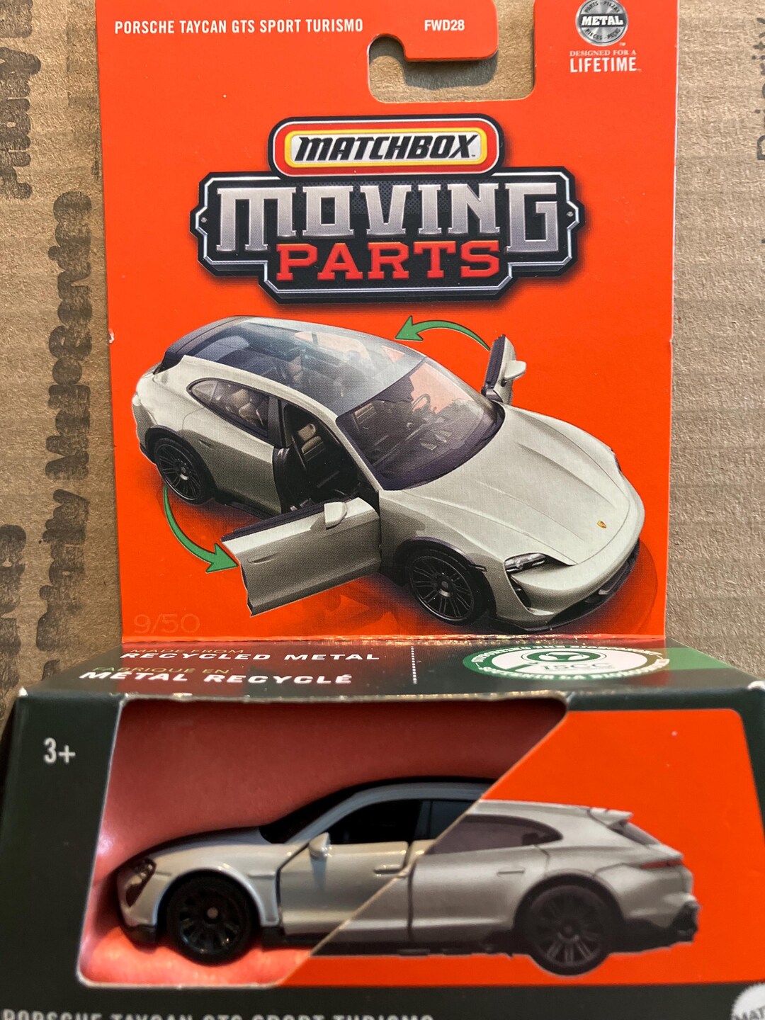 Matchbox Moving Parts Porsche Taycan GTS Sport Turismo-diecast Car 1/64 ...