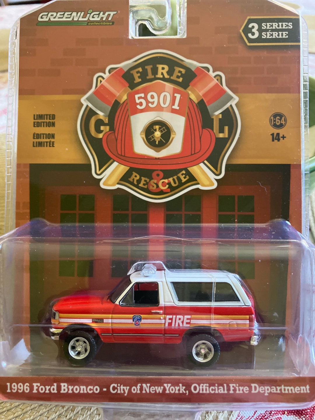 Greenlight Limited Edition 1996 Ford Bronco NY Fire Department -1/64 ...
