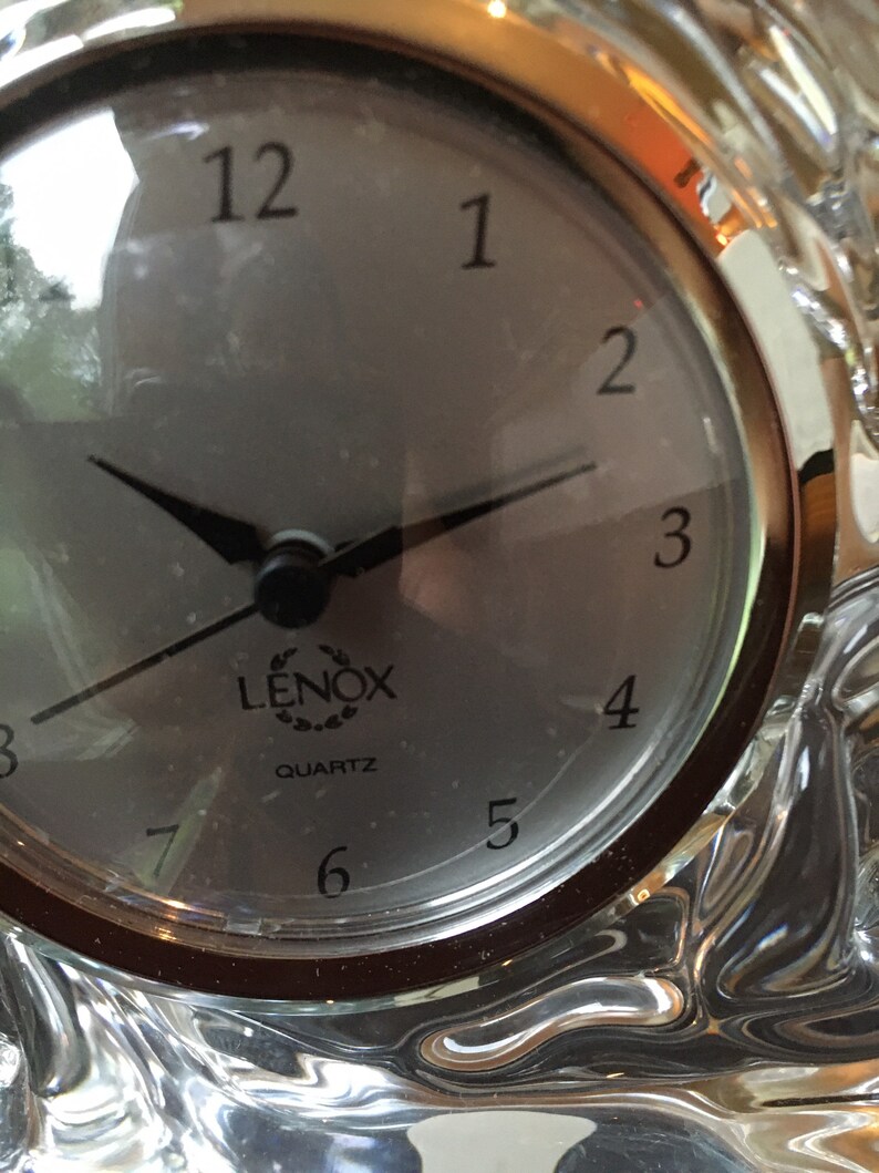 Lenox Crystal Dolphin Clock-new in Original Box | Etsy