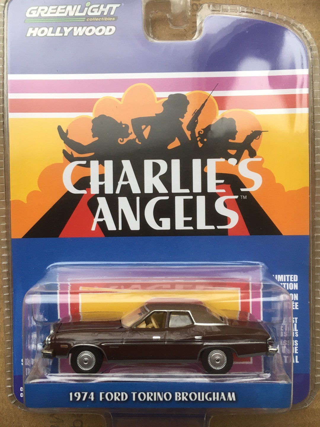 Greenlight 1974 Ford Torino Brougham-1/64 Diecast Car Charlie’s Angels ...