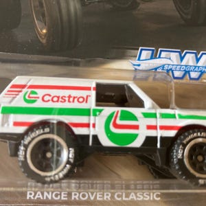 Hot Wheels Speed Graphics Range Rover Classic Castrol -1/64 Diecast ...