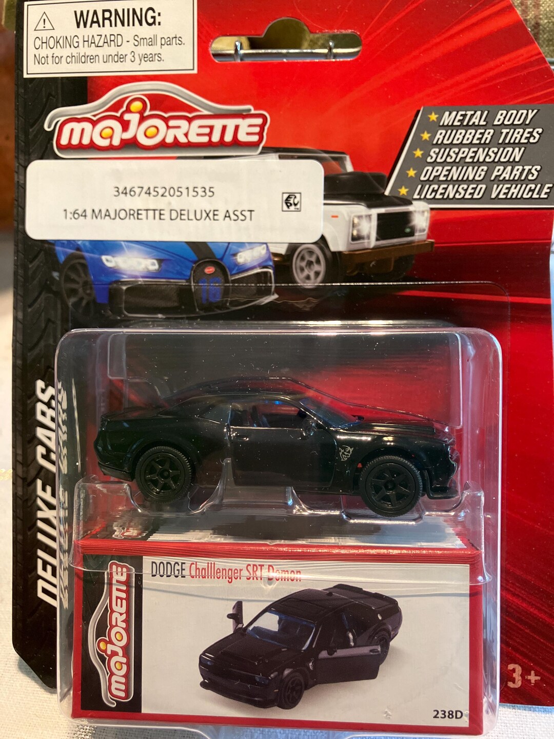 Majorette Dodge Challenger SRT Demon-1/64 Diecast Vehicle - Etsy