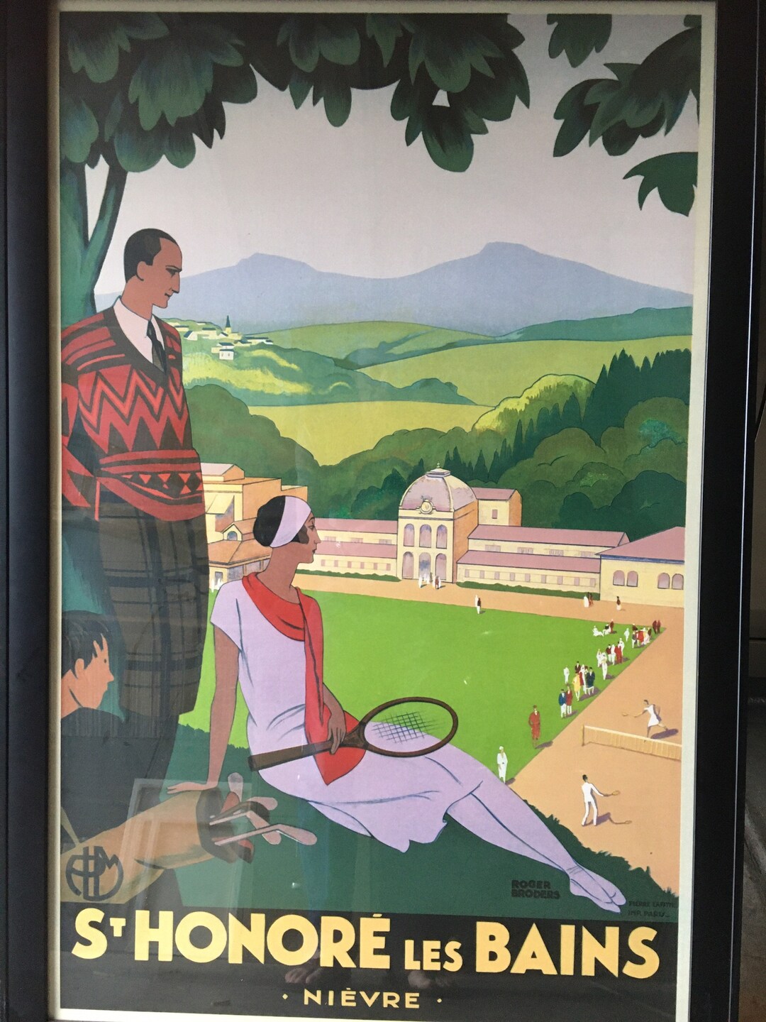 Roger Broders Poster St.honore Les Bains-nievre,30x44” in Frame - Etsy